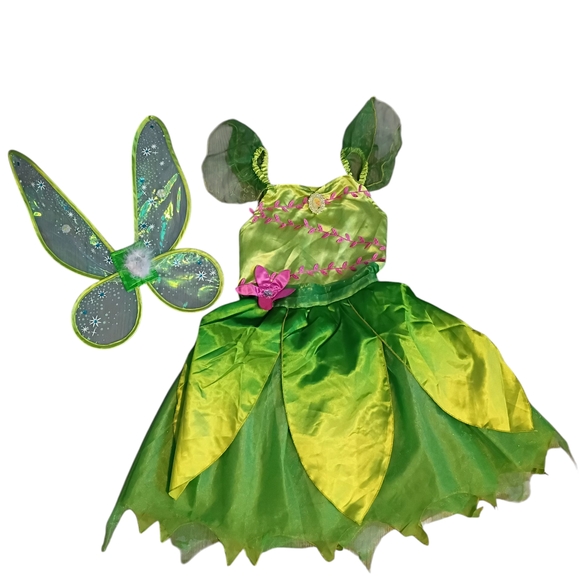Disney | Costumes | Disney Tinkerbell Green And Pink Fairy Core ...